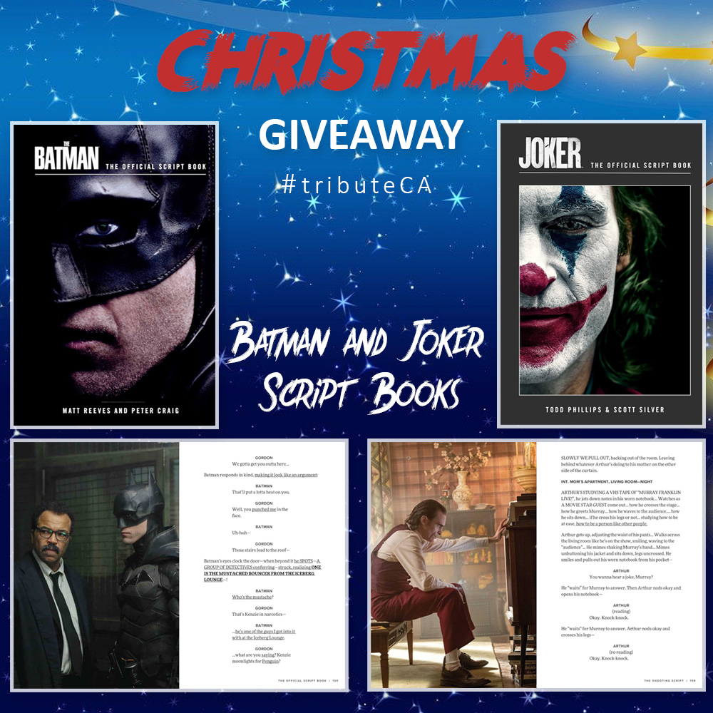 Christmas Giveaway #4 - Batman and Joker Official Script Books!